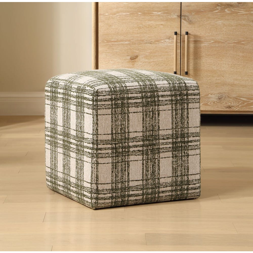 Joie Ottoman, Ireland Plaid – Bracco Interiorismo