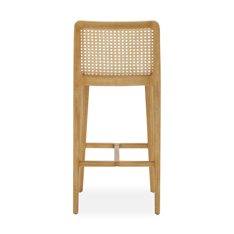 Gerri Performance Tweed and Rattan Counter Stool – Bracco Interiorismo