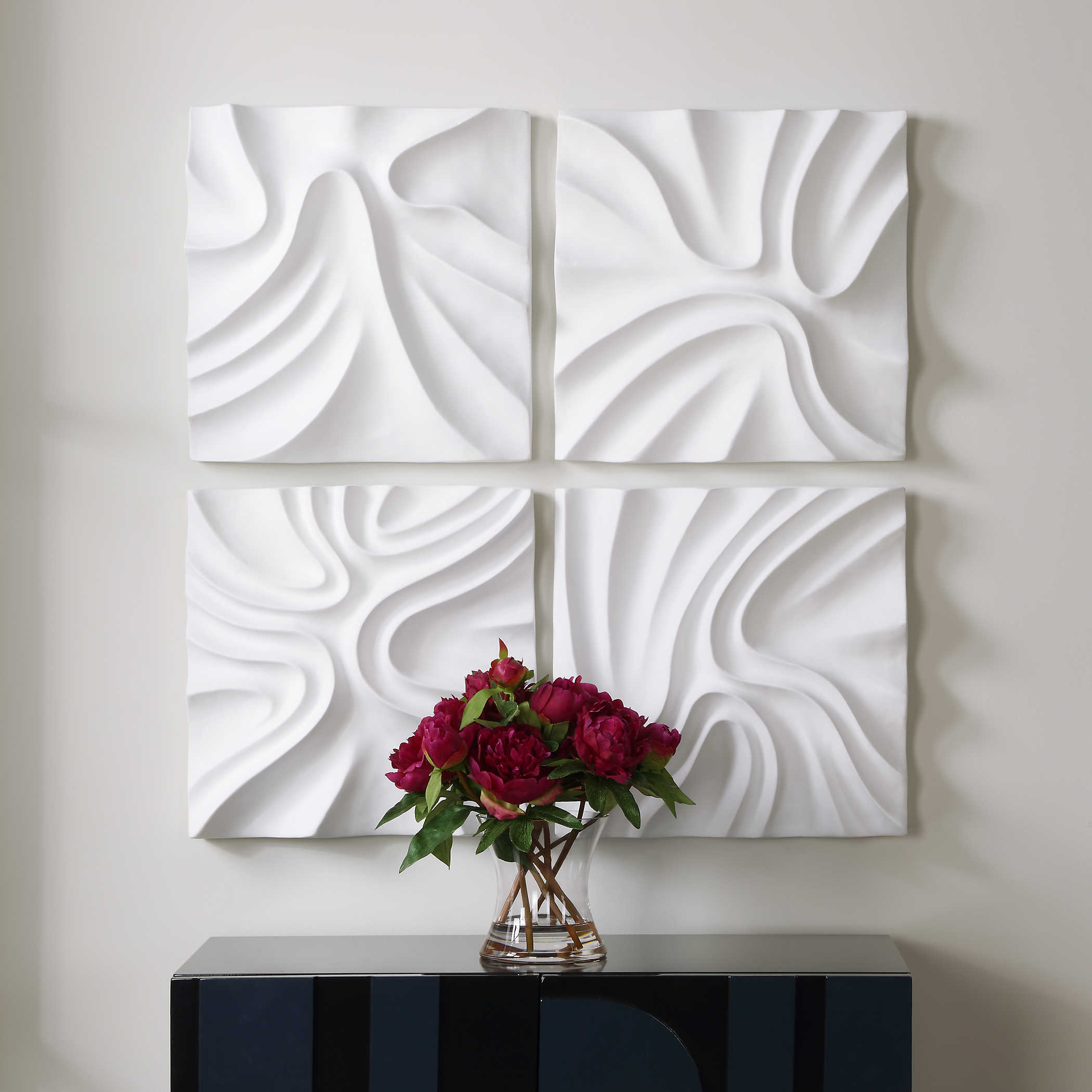 Snowdrift Wall Decor Set of 4 – Bracco Interiorismo
